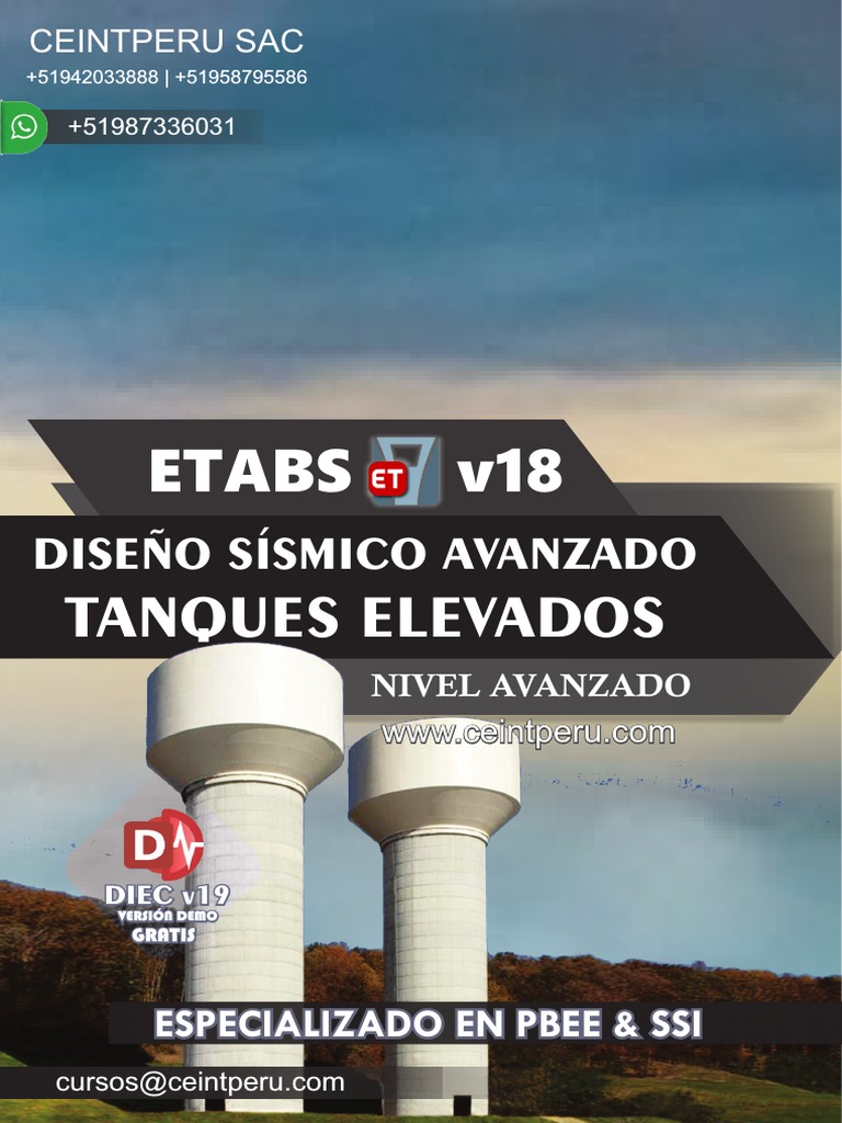 Brochure Diseño Sismico Avanzado Tanques Elevados | PDF | Ciencias de la Computación ...