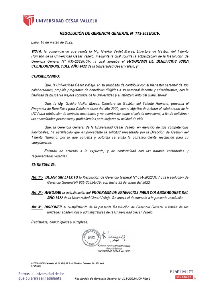 Actualización Programa RGG 2022 UCV | PDF | Crecimiento personal y profesional | Negocios