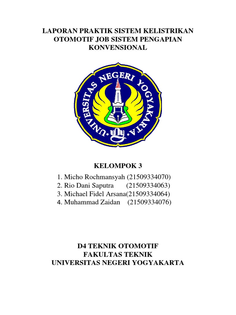 Kelompok 3 - E2 - Job Sistem Pengapian Konvensional | PDF
