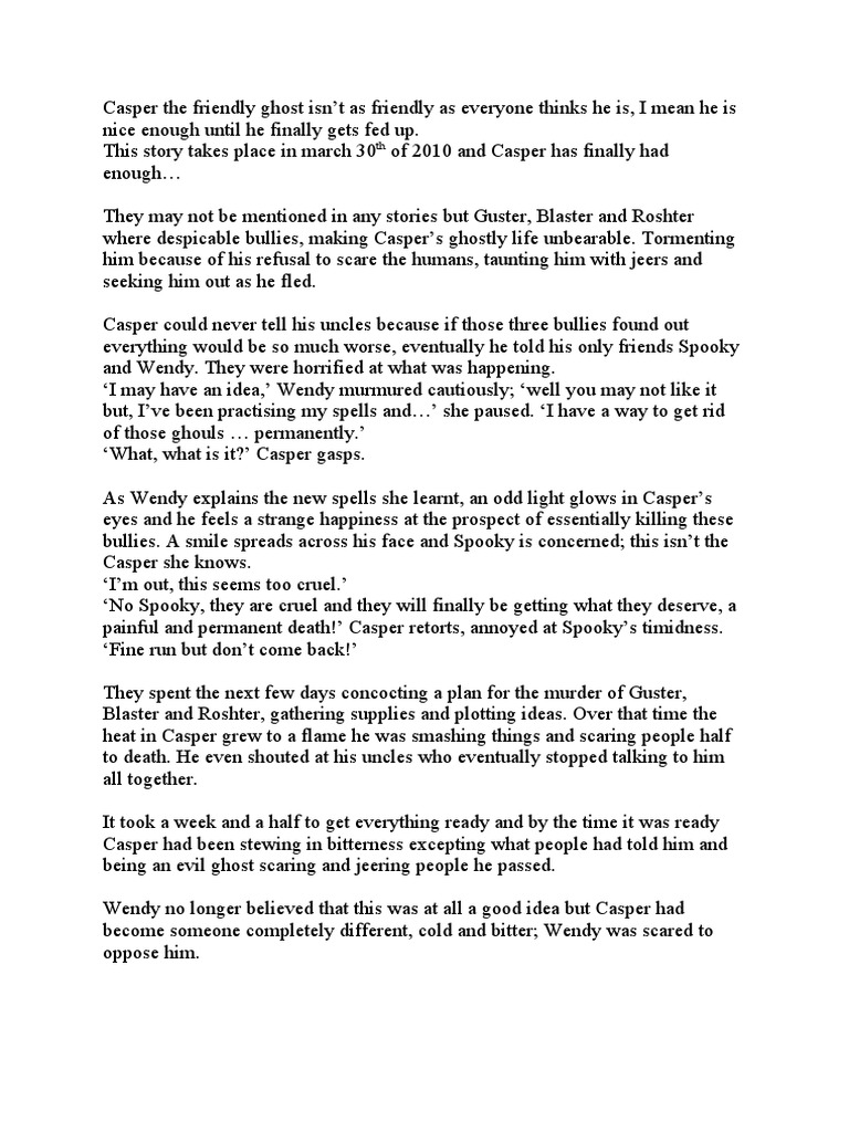 Little Casper Story | PDF | Ghosts