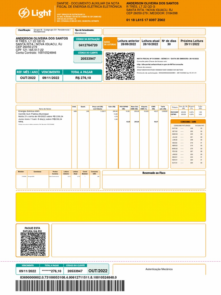 Fatura - Digital Light | PDF | Business