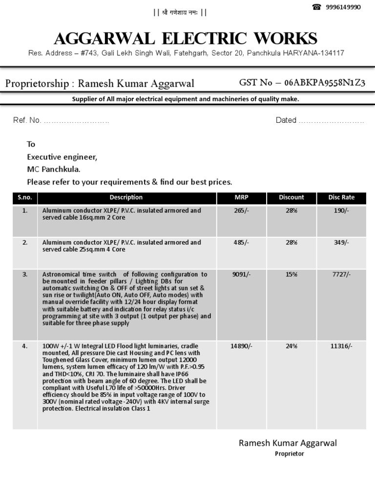 Aggarwal Electric Works | PDF | Electrical Engineering | Electromagnetism