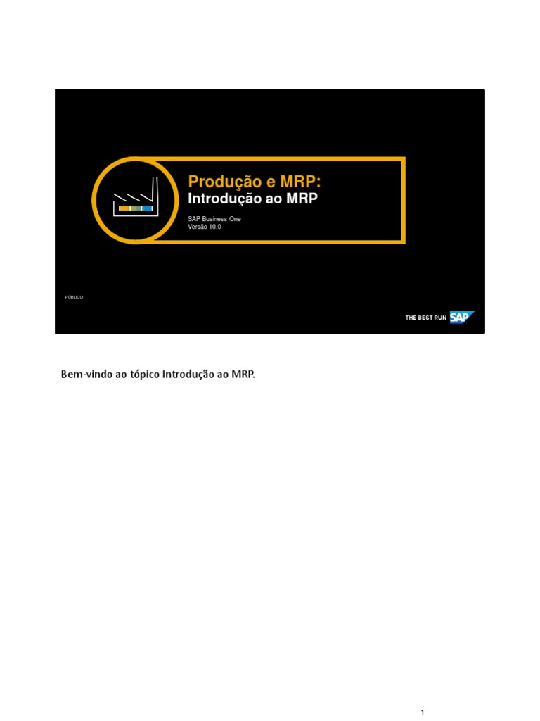 10 MRP 11 MRP Process BR | PDF | Demanda | Drive de disco rígido