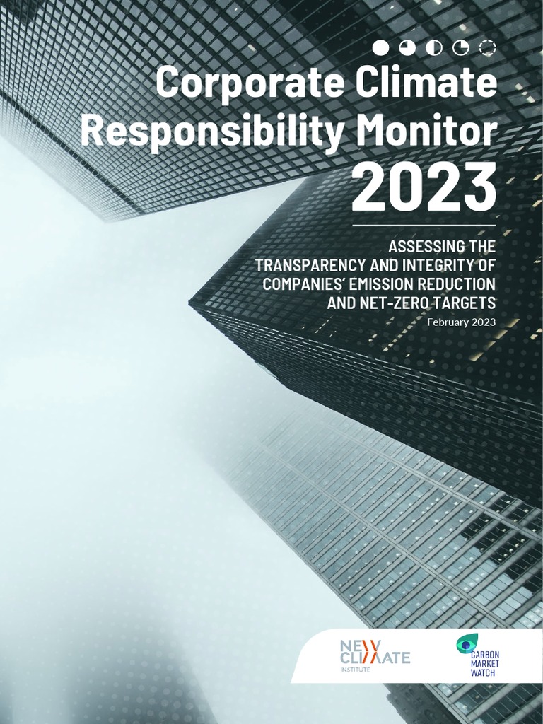 Corporate Climate Responsibility Monitor 2023 | PDF | Climate Change ...