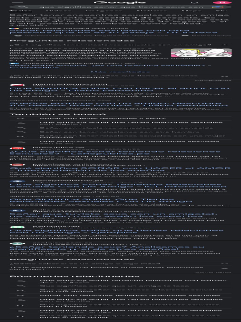 Que Significa Sonar Que Tienes Sexo Con Un Amigo - Buscar Con Google | PDF | Sueño | Amor