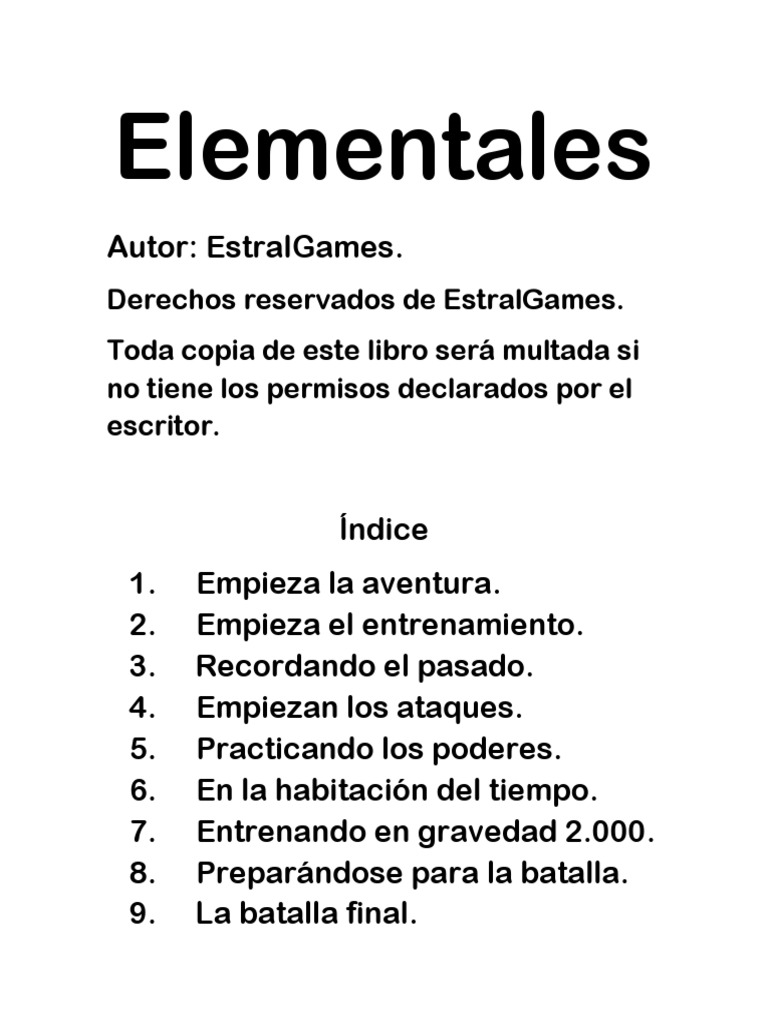 Elementales 1 | PDF | Incendios | Relámpago