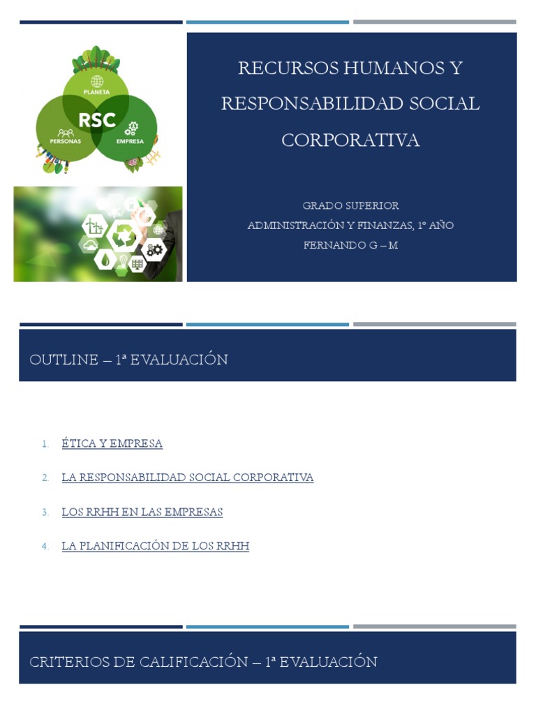 Copia de RRHH y RSC | PDF | Responsabilidad social corporativa ...