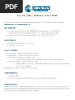 Volleyball Summer Conditioning Program 1 | PDF | Aerobic Exercise ...