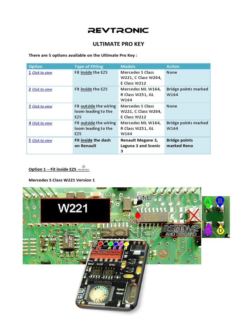 Ultimate Pro Key Installation Guide | PDF | Electrical Connector | Printed Circuit Board