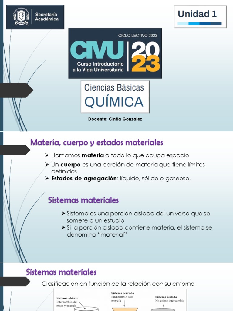 Quimica U1 2023 2 | PDF | Mezcla | Importar
