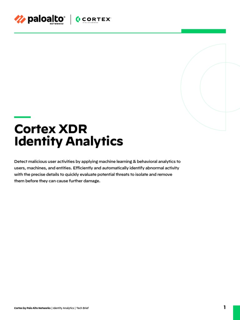 Cortex XDR Identity Analytics | PDF | Analytics | Malware