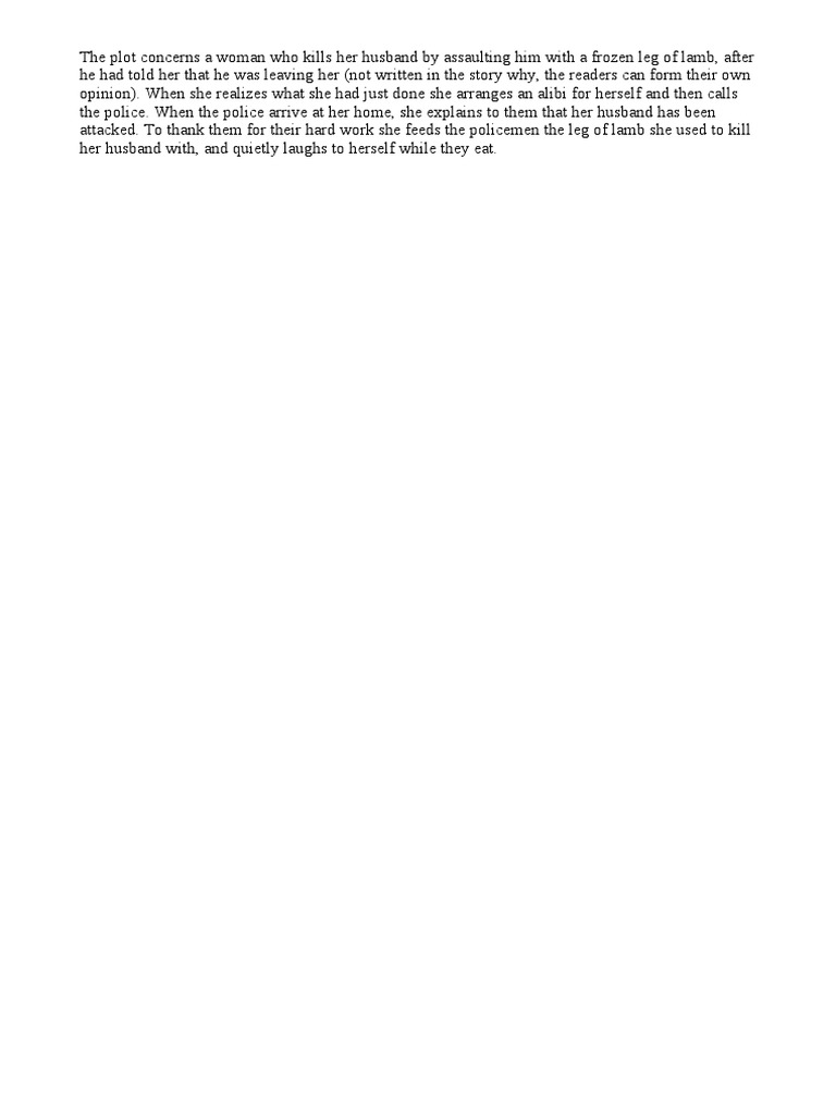 Lamb To The Slaughter | PDF