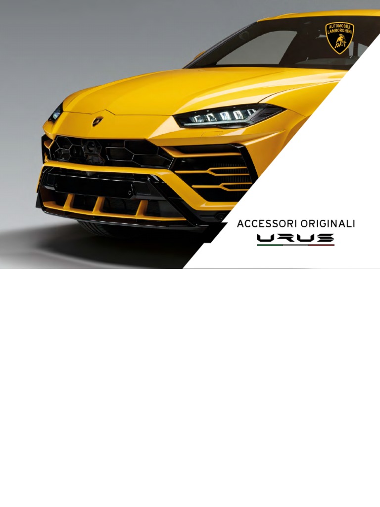 Accessori Originali URUS ENGLISH | PDF | Tire | Trunk (Car)