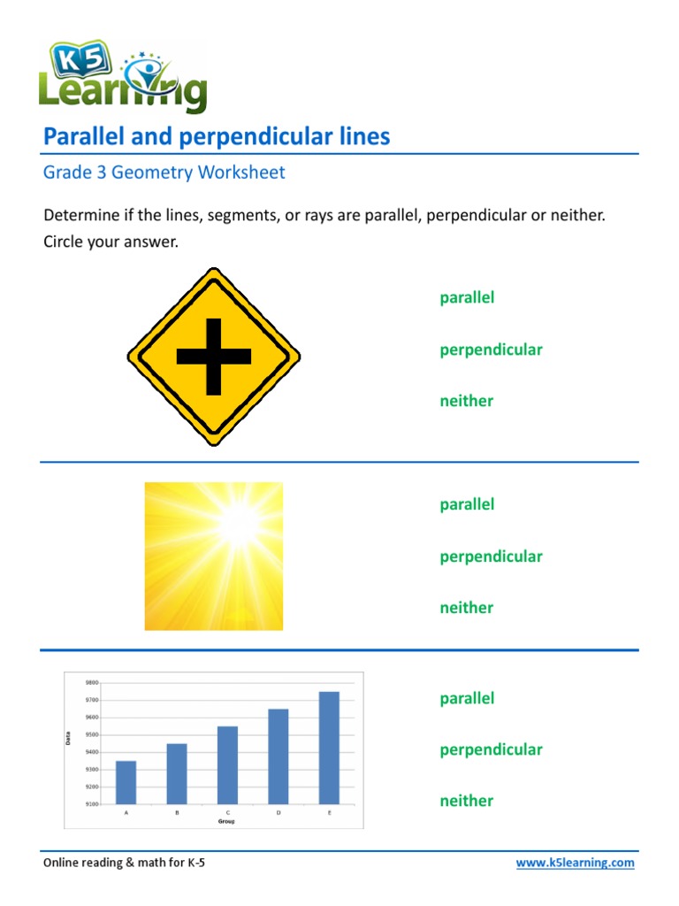 Grade 3 Geometry Parallel Perpendicular Lines | PDF