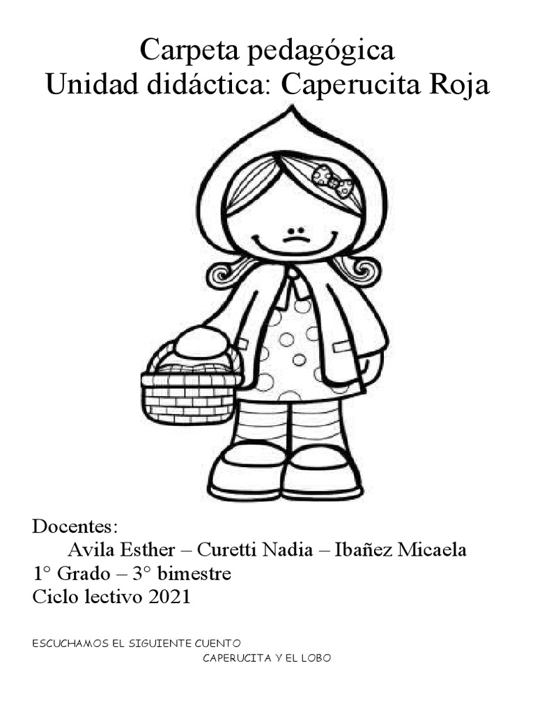 Carpeta Lecturas Caperucita Esi | PDF