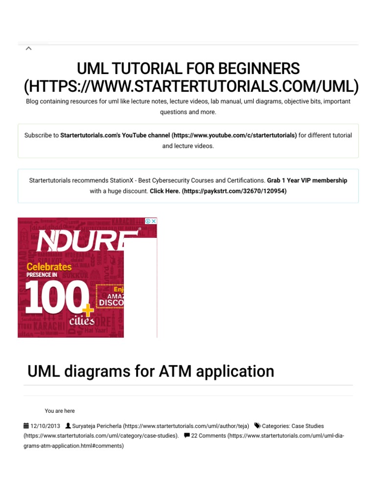ATM UML Diagrams | PDF | Unified Modeling Language | Systems Engineering