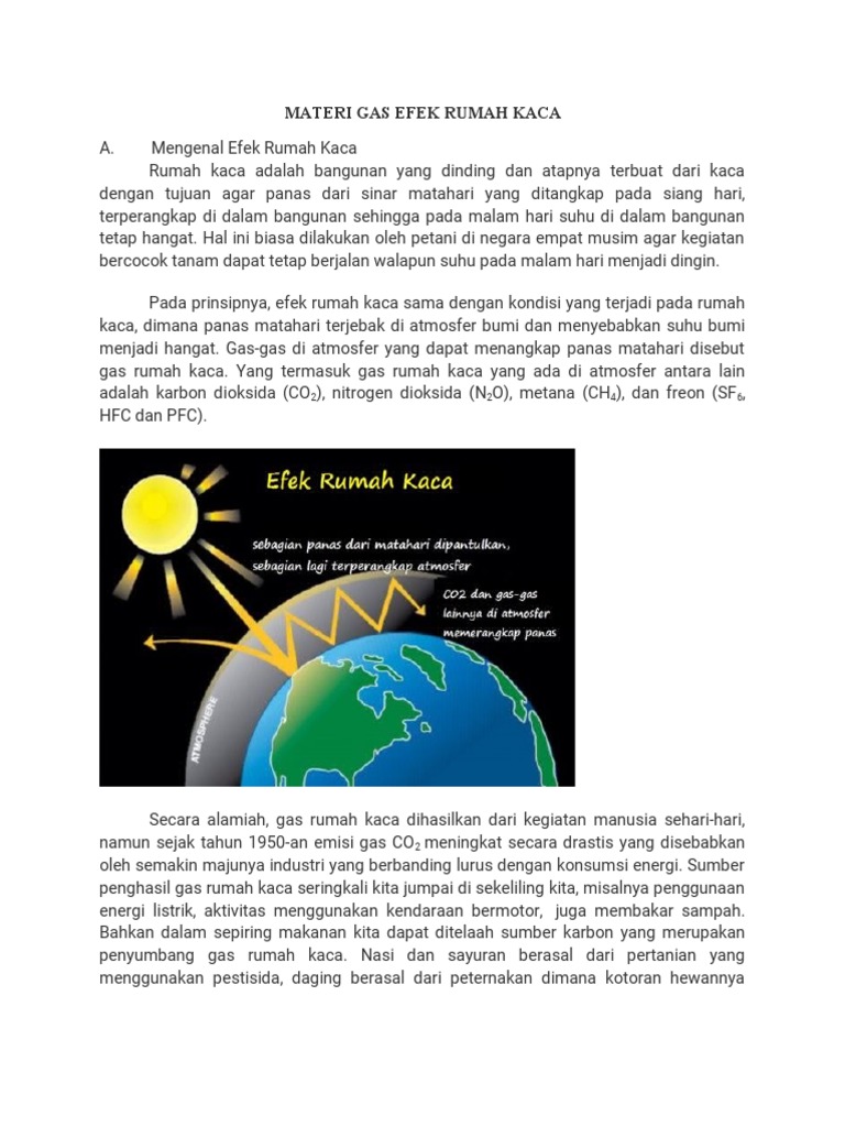 Materi Gas Efek Rumah Kaca | PDF