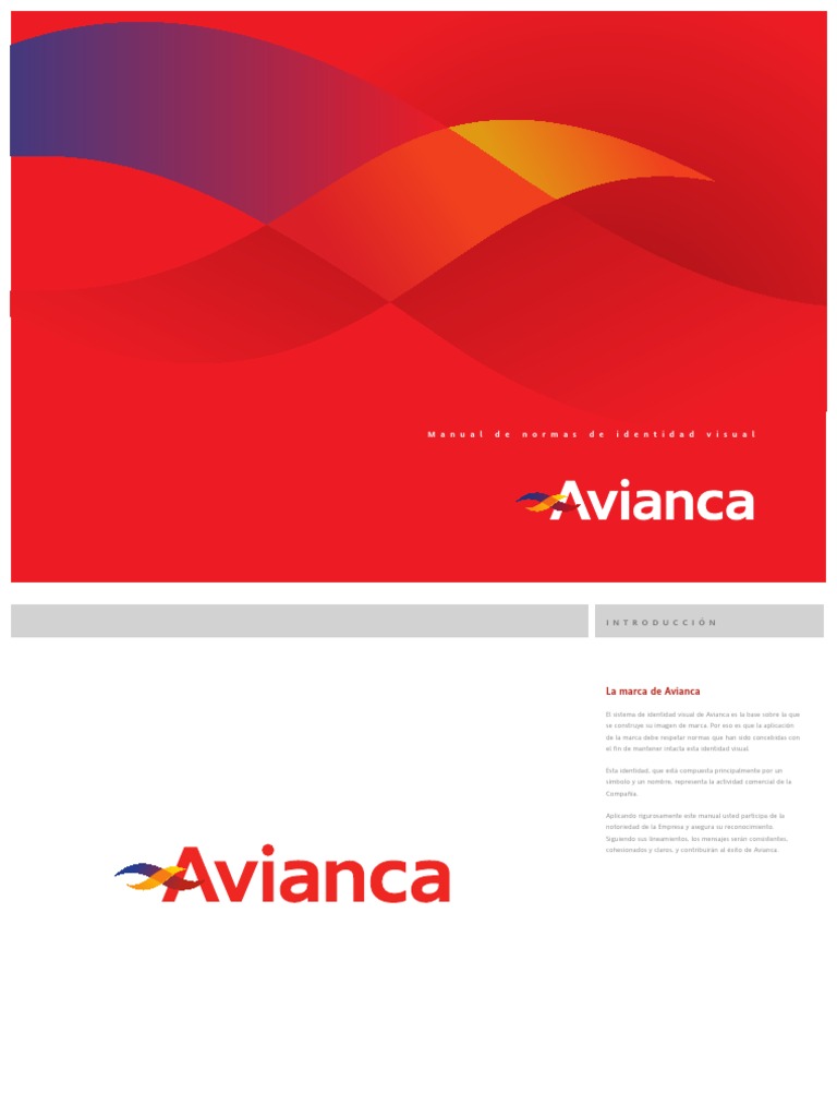 Manual de Identidad Visual de Avianca | PDF | Color | Tipografía