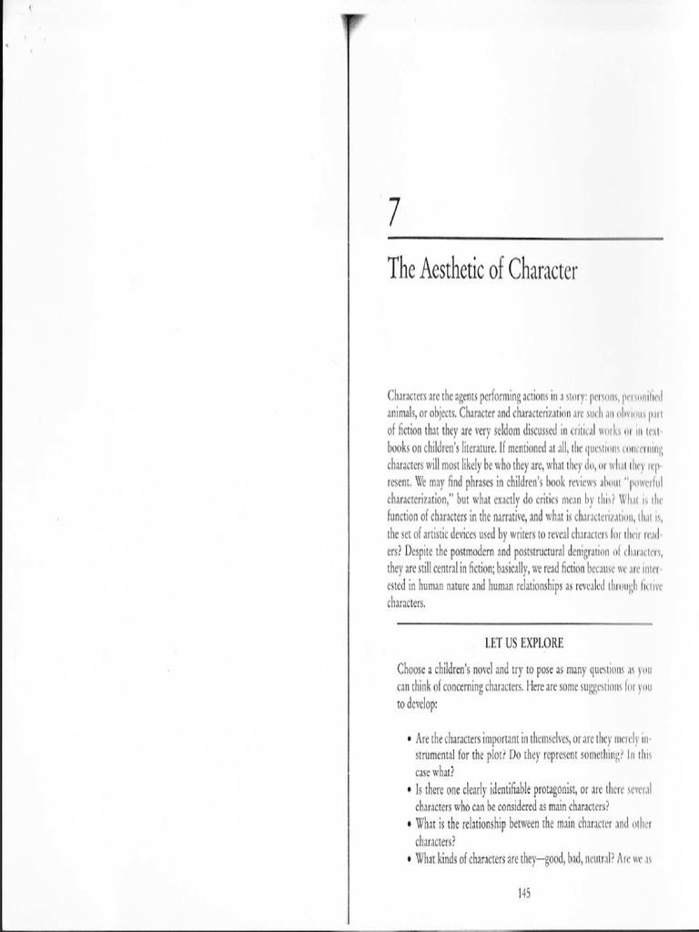 7 The Aesthetic of Character | PDF