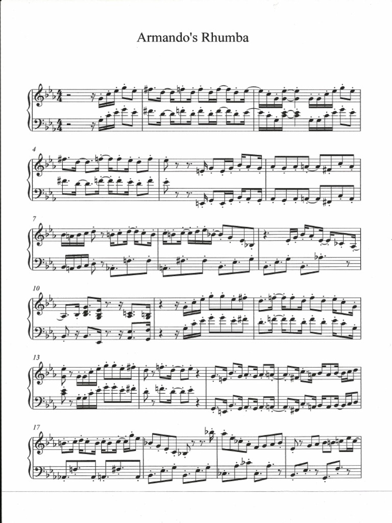 Armando's Rhumba | PDF
