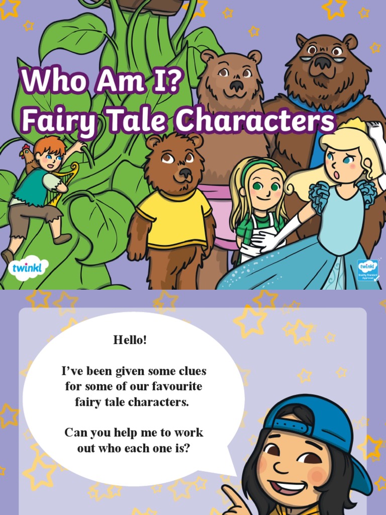 Au L 1629677331 Who Am I Fairy Tale Characters Ver 2 | PDF