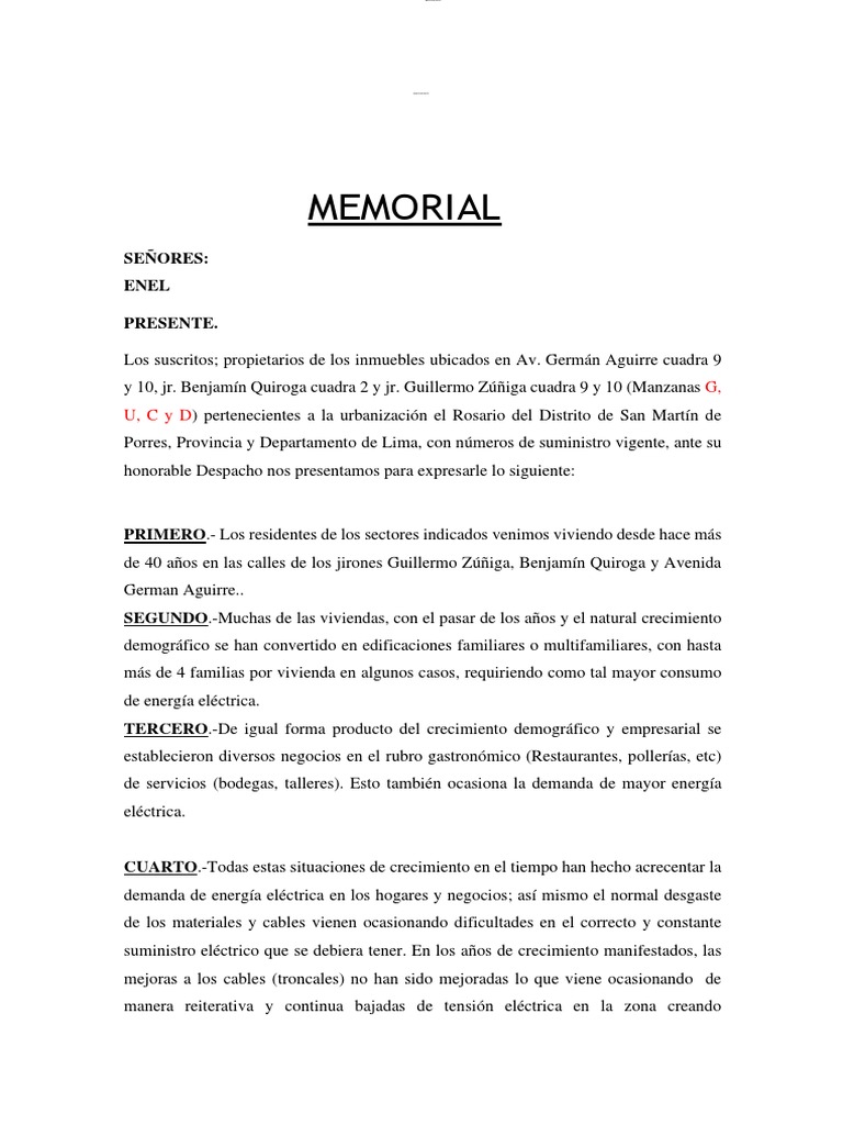 Memorial A Enel | Descargar gratis PDF | Cantidad | Electromagnetismo