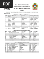 PAMO 2023 Final Results - Copy of Marks | PDF