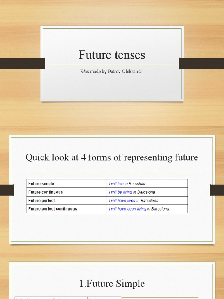 Future Tenses | PDF