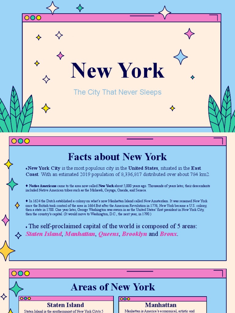 New York Powerpoint | PDF | New York City | Brooklyn