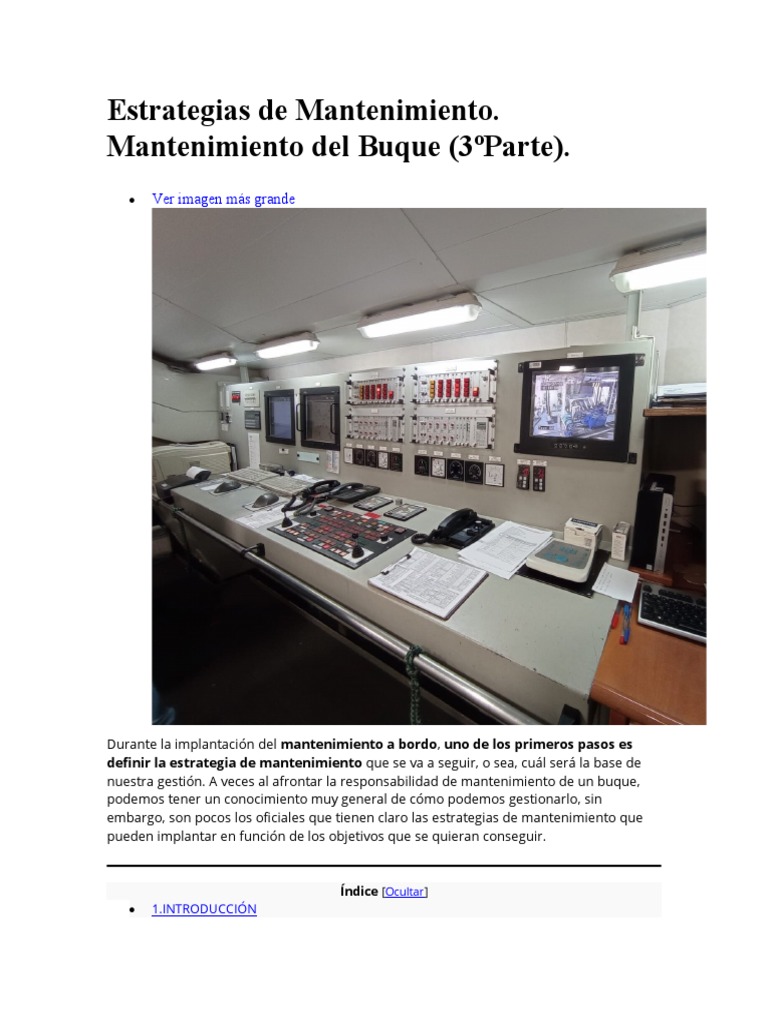 Estrategias de Mantenimiento de Buques | PDF | Ingeniería de confiabilidad | Ingeniería mecánica