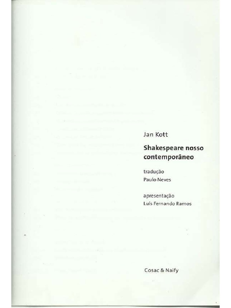 Jan Kott Sobre Lear | PDF