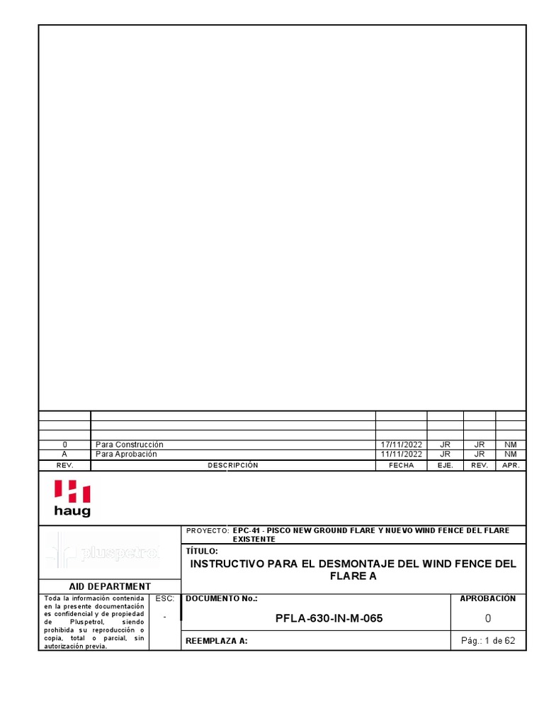 PFLA-630-IN-M-065 Aprob. 0 | PDF | Máquinas | Equipo