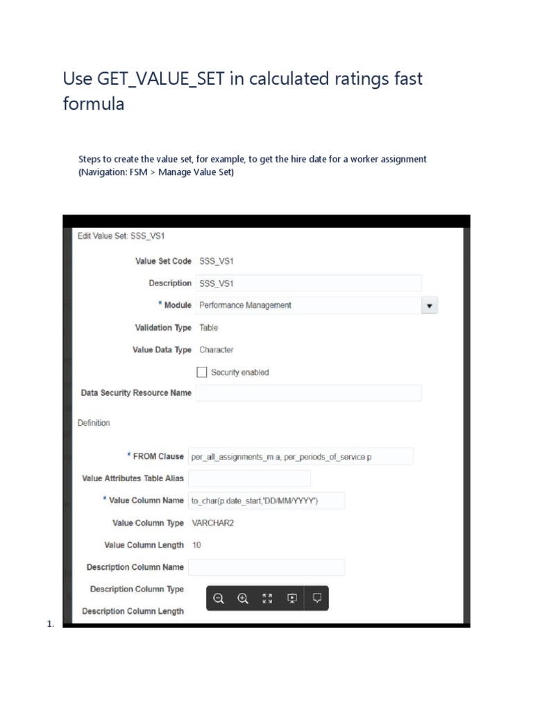 Use GET VALUE SET in Calculated Ratings Fast Formula | PDF | Computers