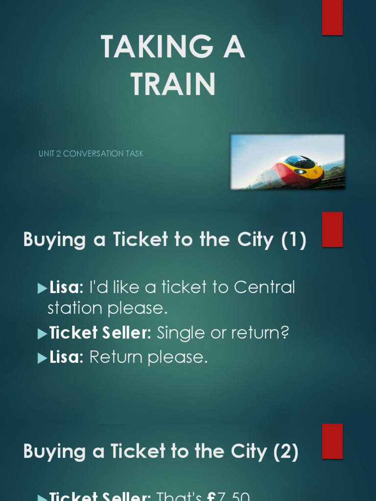 Taking A Train | PDF