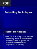 Patroling or Roving Inspection | PDF | Security Guard | Emergency