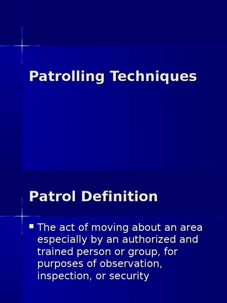 Patrolling 2 | PDF | Security Guard | Safety