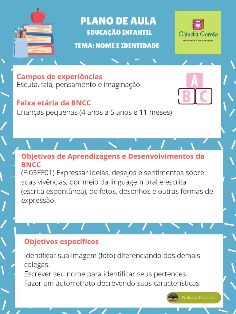 Plano de Aula90 | PDF | Pré-escola