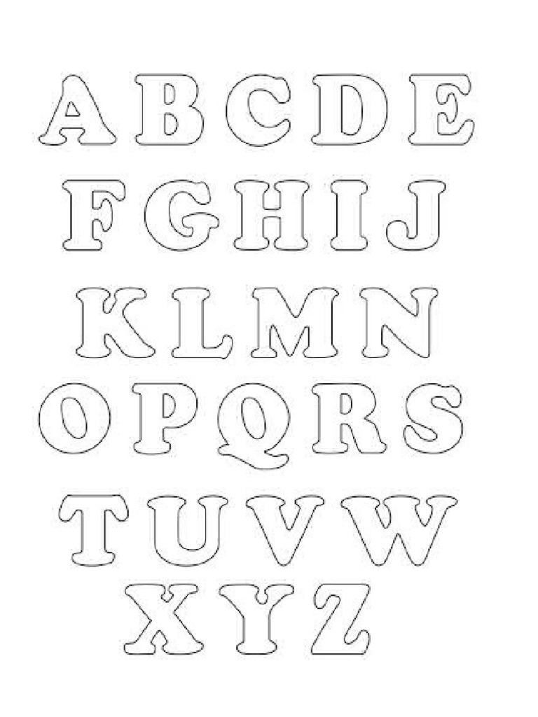 Abecedario para Colorear | PDF