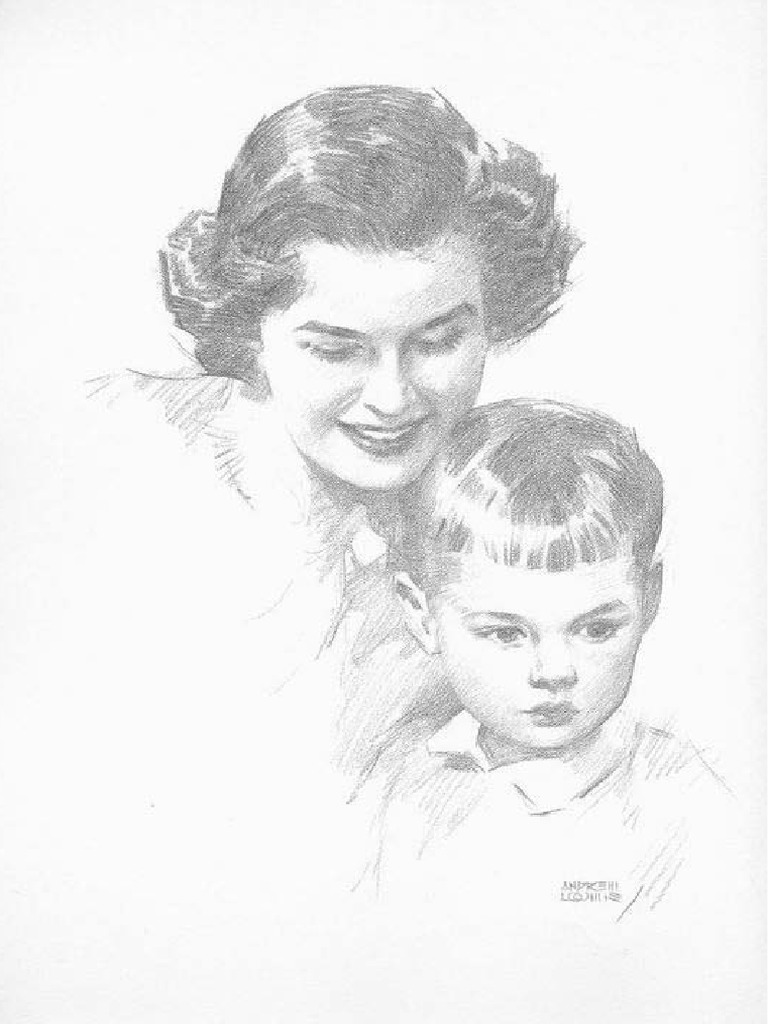 Dibujo de cabeza y manos de Andrew Loomis | PDF | Cara | Perspectiva ...