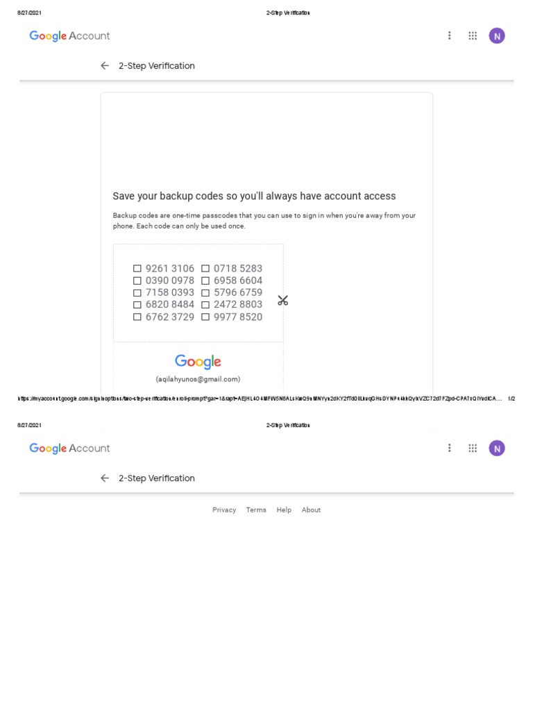 2 Step Verification | PDF