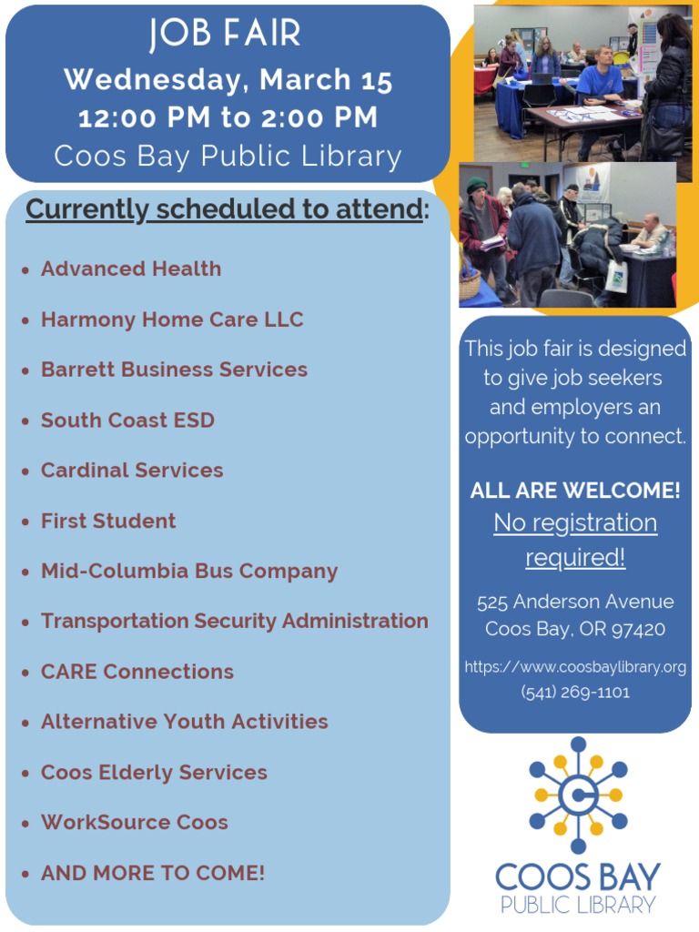 Coos Bay Public Library Job Fair - March 15, 2023 | PDF