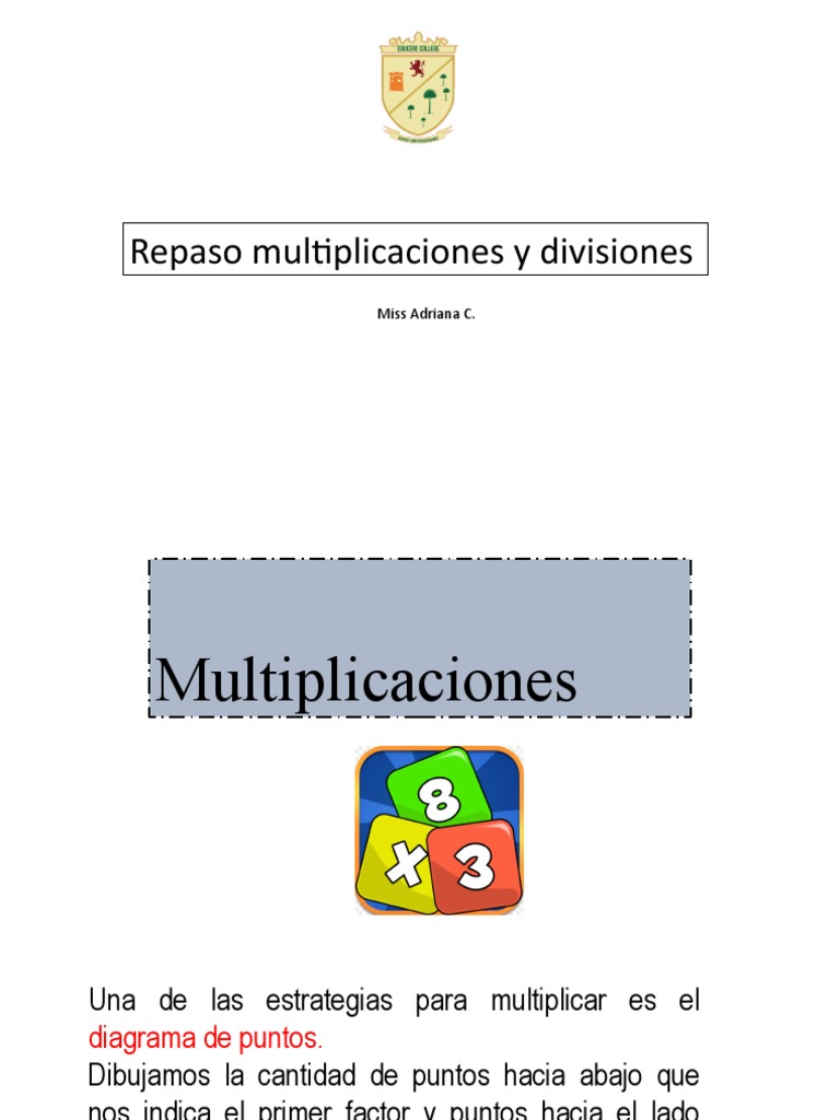 Multiplicación y División | PDF