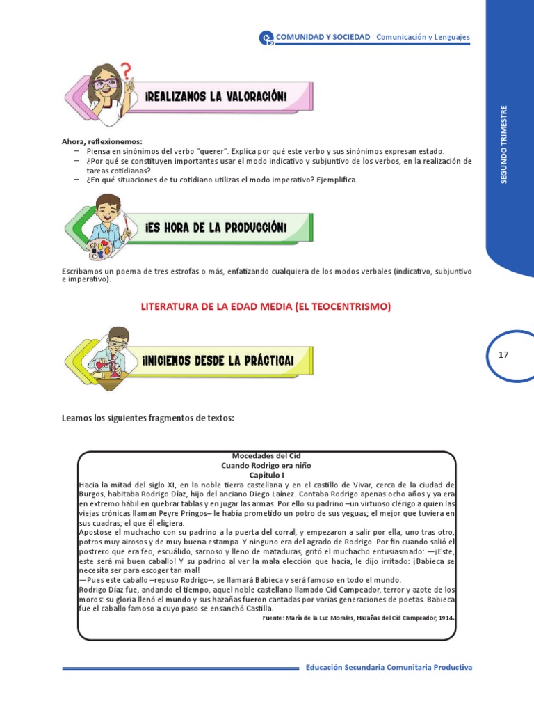 Tema N°3 3ros Leng | PDF | Edades medias