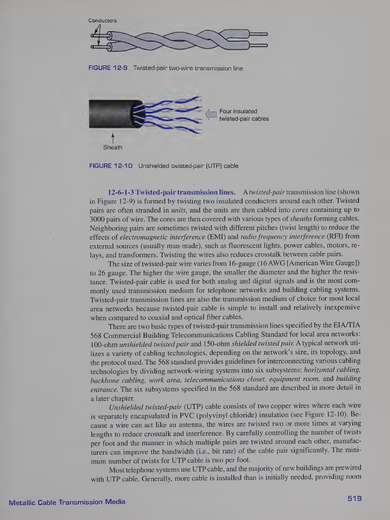 Categories of UTP and STP | PDF | Electrical Components | Electrical ...