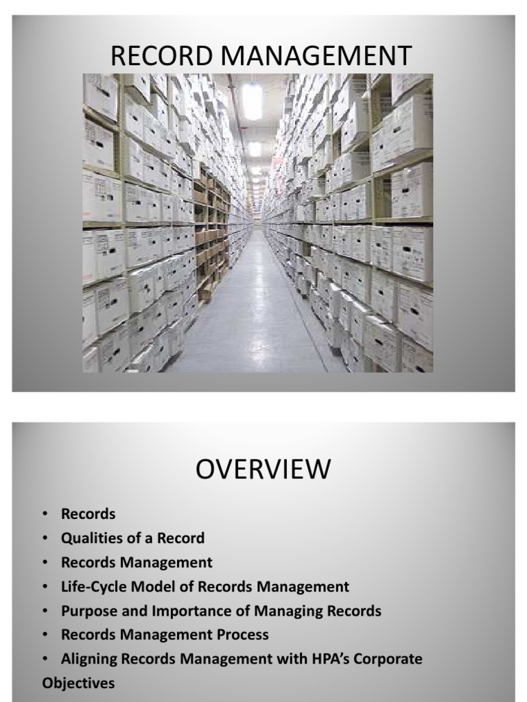 Record Management | PDF