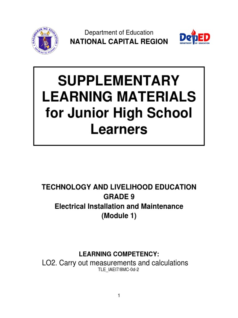 EIM 9 - Q3 - Mod1 - USLeM RTP | PDF | Volt | Electrical Resistance And Conductance