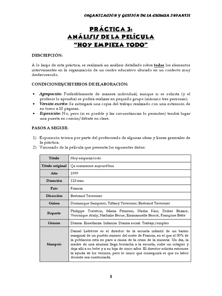 Instrucciones Práctica 3 | PDF | Maestros | Teoría