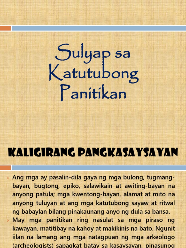 Katutubong Panitikan 1 | PDF