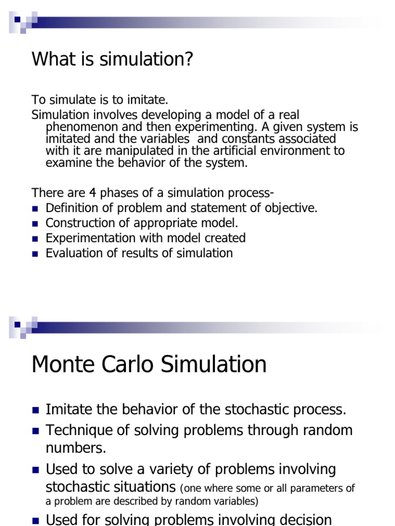 Monte Carlo Simulation | PDF | Randomness | Monte Carlo Method