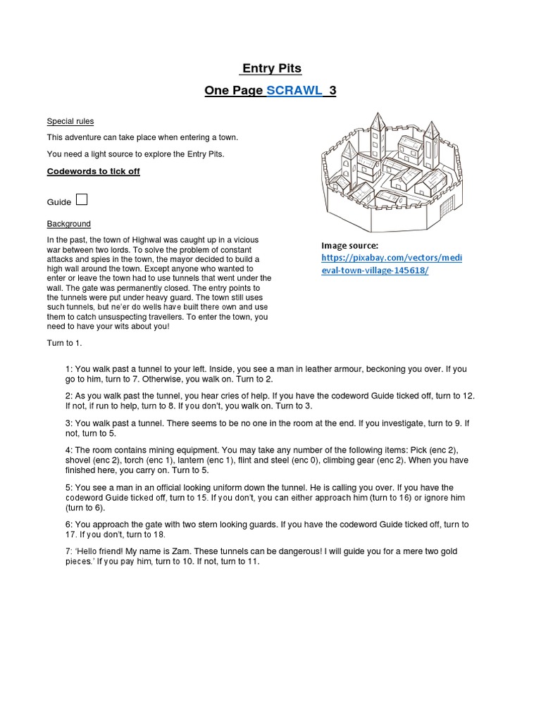 Scrawl - 3. Entry Pits | PDF